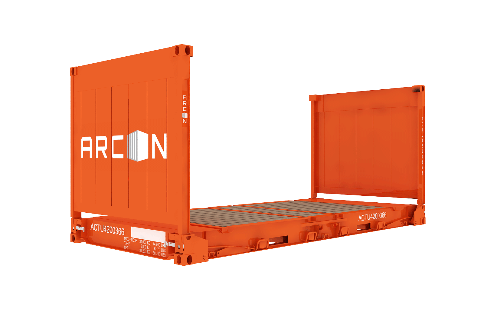 20 Ft Flat Rack - Arcon