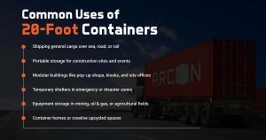 20ft Shipping Container: Capacity, Weight, and Common Uses